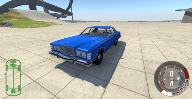 BeamNG Drive - Ford LTD 1975 Car Mod - BeamNG Drive Mods Download