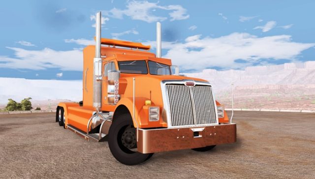 BeamNG - Peterbilt W900 MS Semi V2.0 - BeamNG Drive Mods Download