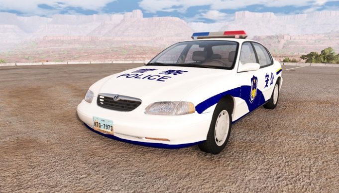 BeamNG - Ibishu Pessima Chinese Police Car Mod - BeamNG Drive Mods Download