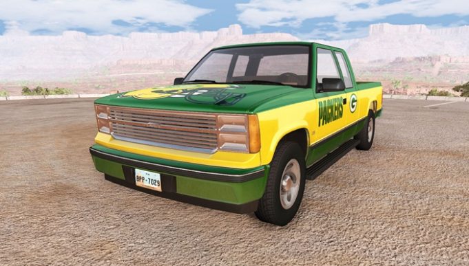 BeamNG - Gavril D-Series Green Bay Packers v2.0 - BeamNG Drive Mods ...
