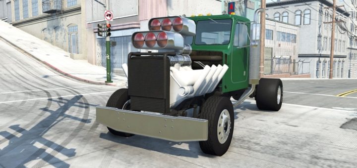BeamNG - Peterbilt W900 MS Semi V2.0 - BeamNG Drive Mods Download