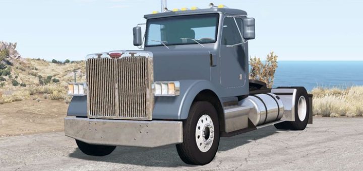 BeamNG - Kenworth T880 Flatbed Towing Big Trucks Day Cab - BeamNG Drive ...