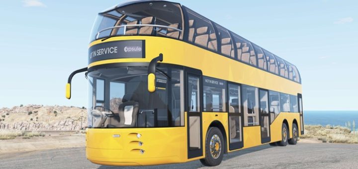 BeamNG - Wentward DT40L Green Beijing Bus Mod - BeamNG Drive Mods Download