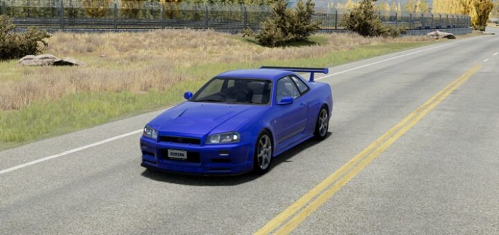BeamNG - Nissan Skyline (BNR34) - BeamNG Drive Mods Download
