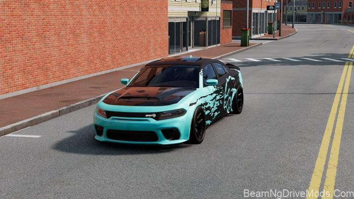 BeamNG - Dodge Charger SRT Hellcat 2021 HQ - BeamNG Drive Mods Download