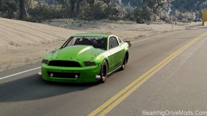 BeamNG - Ford Mustang Snot Rocket - BeamNG Drive Mods Download