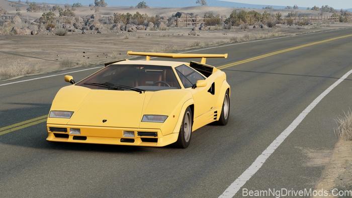 BeamNG - Lamborghini Countach (0.38) - BeamNG Drive Mods Download