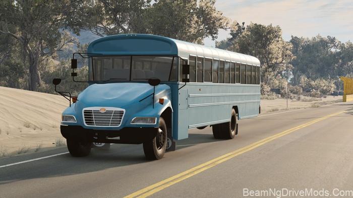 BeamNG - Wentward Fusion School Bus V1.2 - BeamNG Drive Mods Download