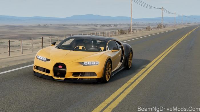 BeamNG - Bugatti Chiron 2018 (0.38) - BeamNG Drive Mods Download