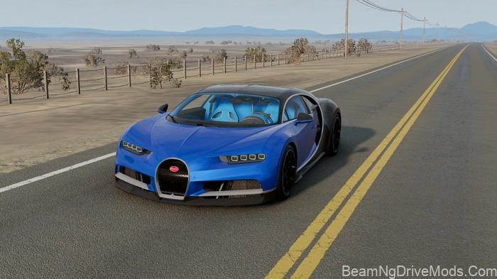 BeamNG - Bugatti Chiron 2018 (0.38) - BeamNG Drive Mods Download