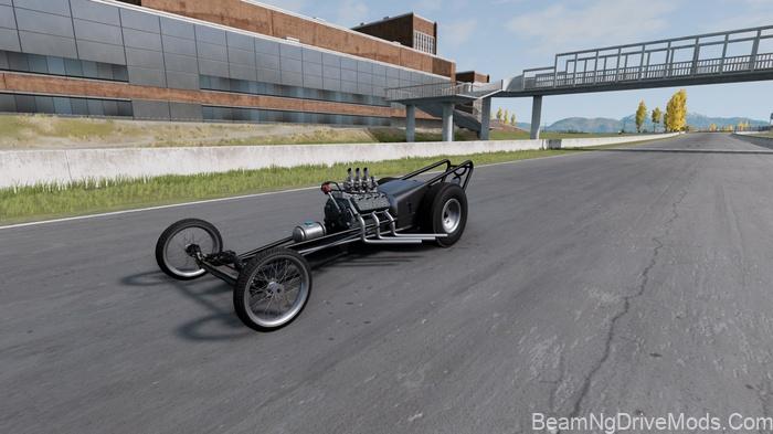 BeamNG - Front-Engine Dragster TE-440 - BeamNG Drive Mods Download