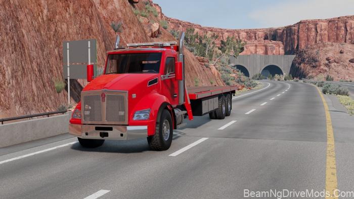BeamNG - Kenworth T880 Flatbed - BeamNG Drive Mods Download