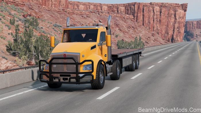 BeamNG - Kenworth T880 Flatbed - BeamNG Drive Mods Download