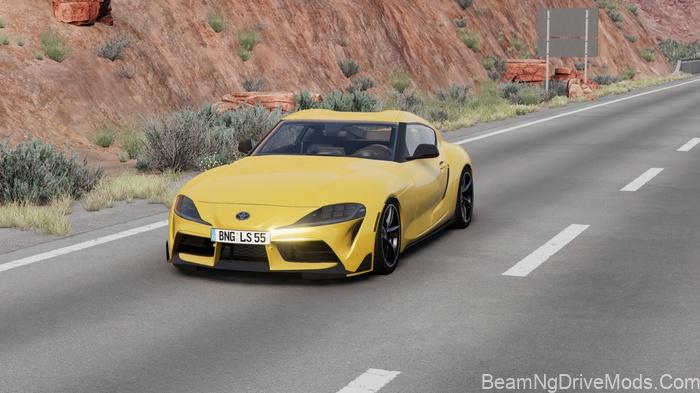 BeamNG - Toyota Supra A90 (0.38) - BeamNG Drive Mods Download