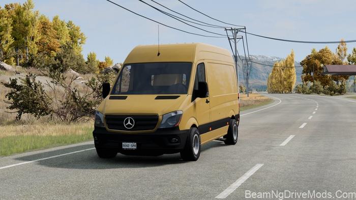 BeamNG - Mercedes-Benz Sprinter (0.38) - BeamNG Drive Mods Download