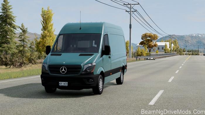 BeamNG - Mercedes-Benz Sprinter (0.38) - BeamNG Drive Mods Download