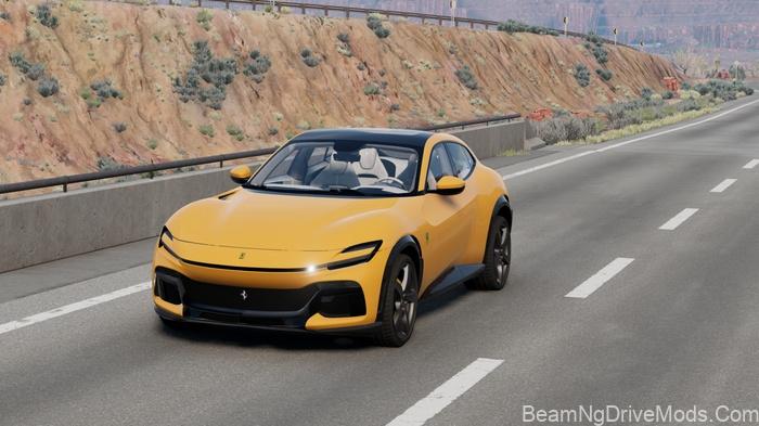 BeamNG - Ferrari Purosangue Rework - BeamNG Drive Mods Download