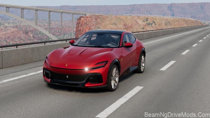 BeamNG - Ferrari Purosangue Rework - BeamNG Drive Mods Download
