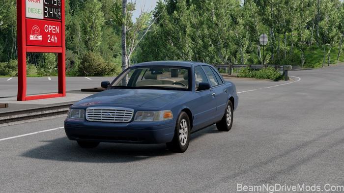 BeamNG - Ford Crown Victoria V1.5 - BeamNG Drive Mods Download