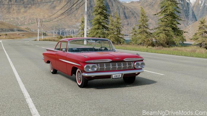 BeamNG - Chevrolet B-Body Cars 1959 V1.5 - BeamNG Drive Mods Download