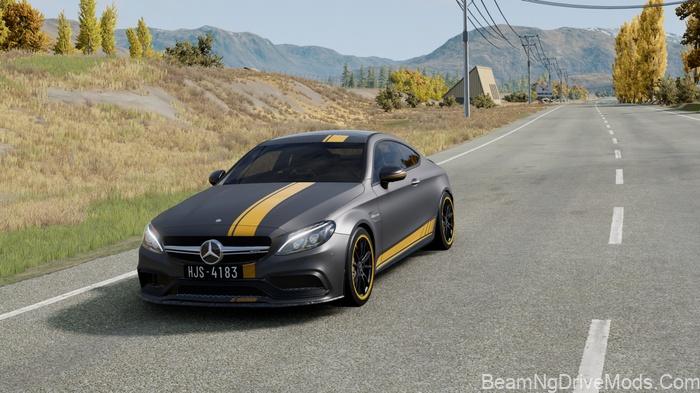 BeamNG - Mercedes-Benz C63S AMG Coupe V1.3 - BeamNG Drive Mods Download