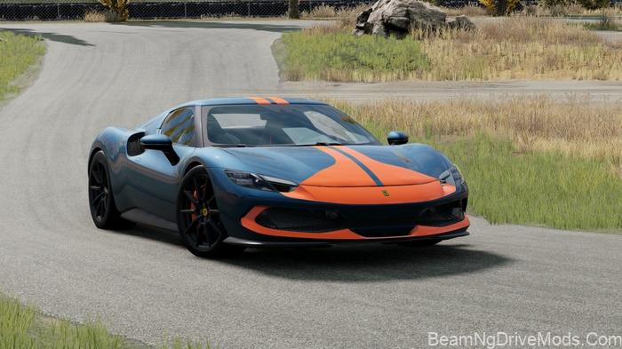 BeamNG - Ferrari 296 GTB (0.38) - BeamNG Drive Mods Download
