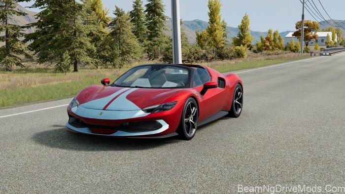 BeamNG - Ferrari 296 GTB (0.38) - BeamNG Drive Mods Download