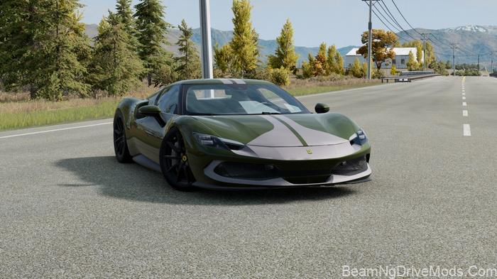 BeamNG - Ferrari 296 GTB (0.38) - BeamNG Drive Mods Download